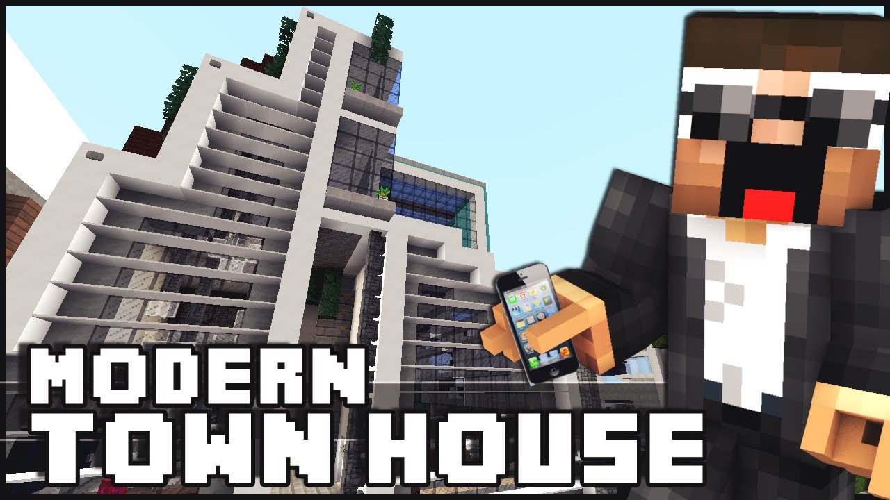 Minecraft - Modern Town House - YouTube