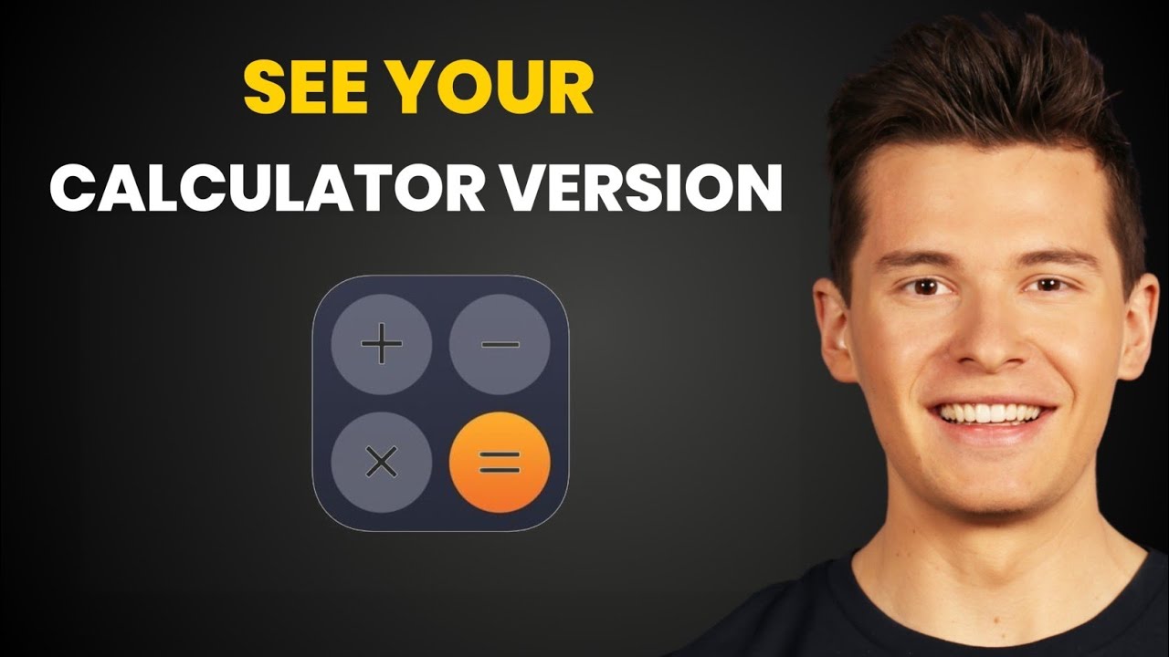 How To See Your Calculator Version - YouTube