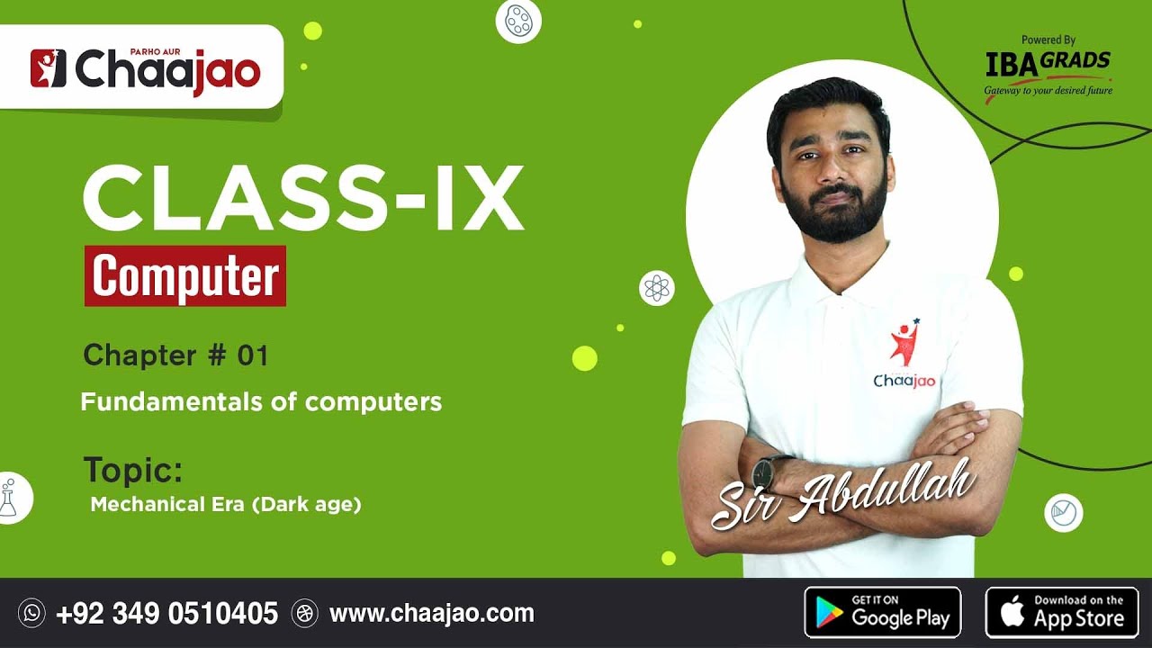 Mechanical Era Dark age | Fundamentals of computers | Computer | Class ...