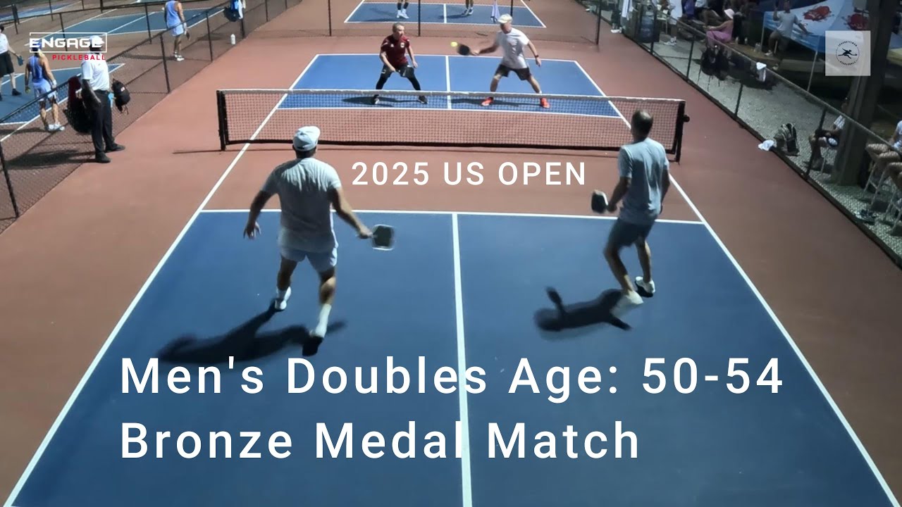 Men's Doubles Age: 50-54 Bronze Medal Pickleball Match - US OPEN ...