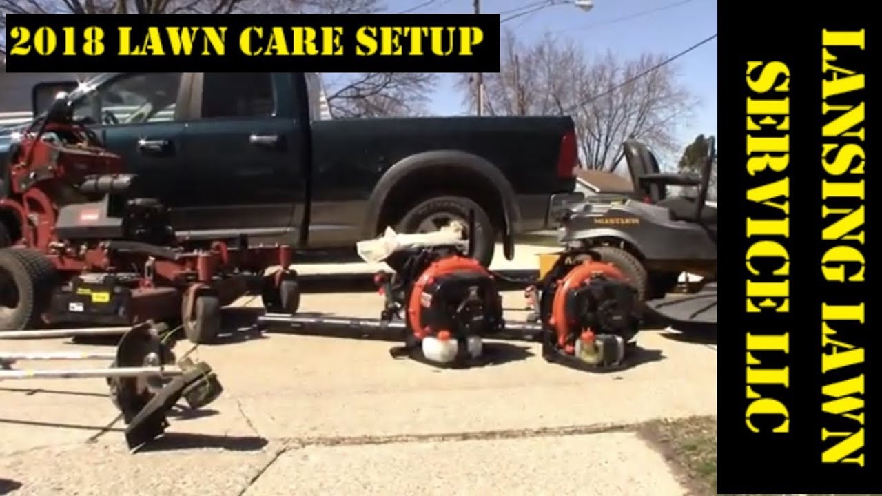 Lansing Lawn Service 2018 Lawn Care Setup - YouTube