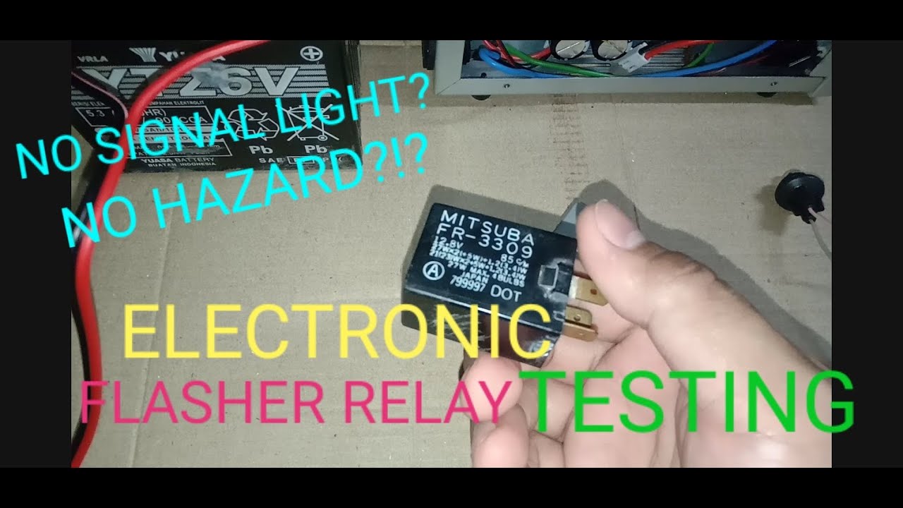FLASHER RELAY TESTING PROCEDURE.. NO SIGNAL LIGHT? NO HAZARD? - YouTube