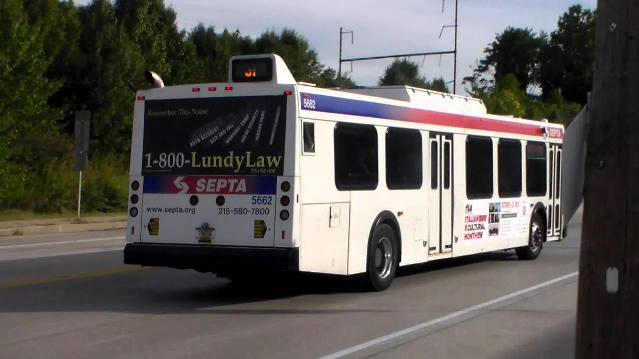 SEPTA BUS: NEW FLYER D40LF 5662 ON ROUTE: 37 PT2 - YouTube