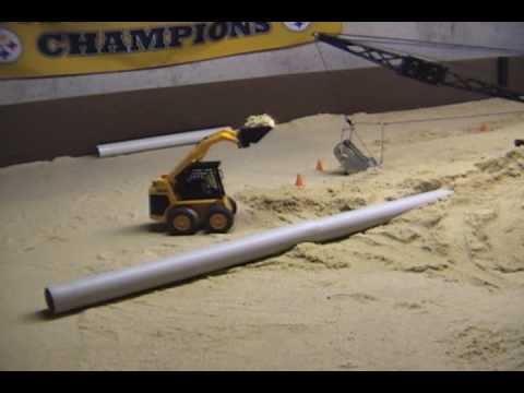RC Construction laying pipe part 3 - YouTube