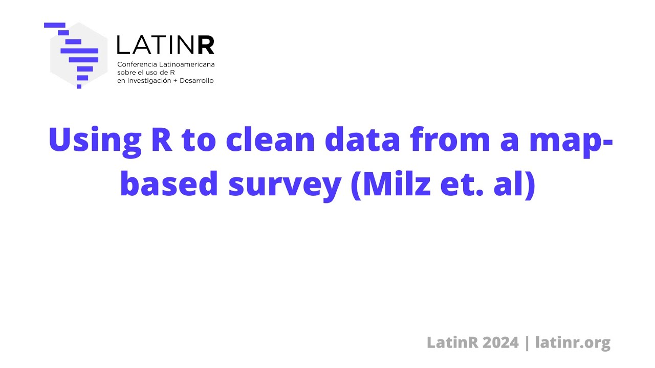 Using R to clean data from a map-based survey (Milz et. al) - YouTube