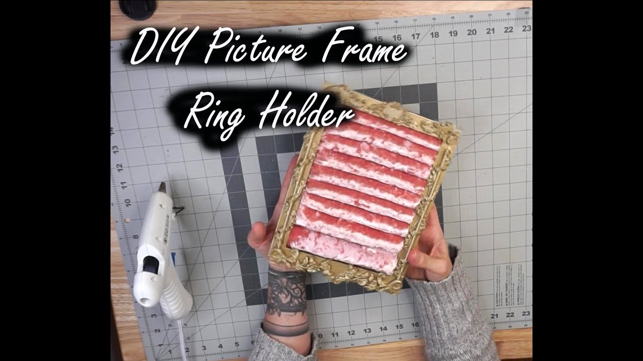 DIY Picture Frame Ring Holder/ Jewelry Holder DIY Craft - YouTube