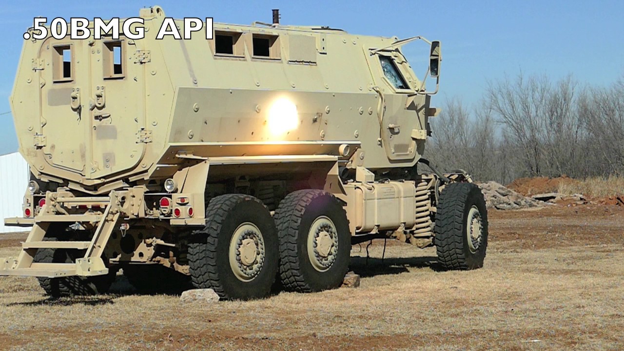 What projectile types will the MRAP withstand? - YouTube