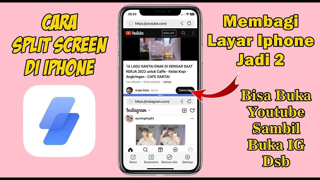 Cara Split Screen Di Iphone Terbaru 2024 - YouTube