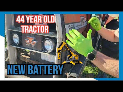 Changing the battery on an 44 year old Massey ferguson 265. tips and ...