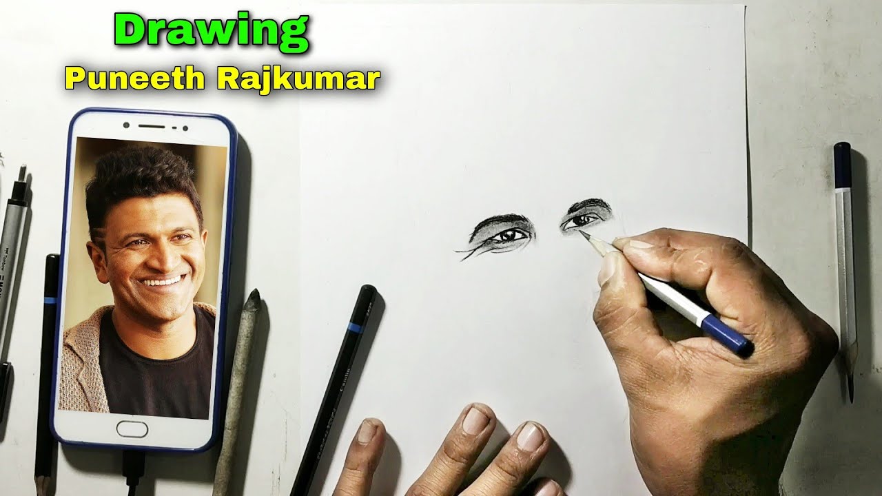 Tribute Puneeth Rajkumar 😢 Drawing | Rip Puneeth Rajkumar | Pencil ...