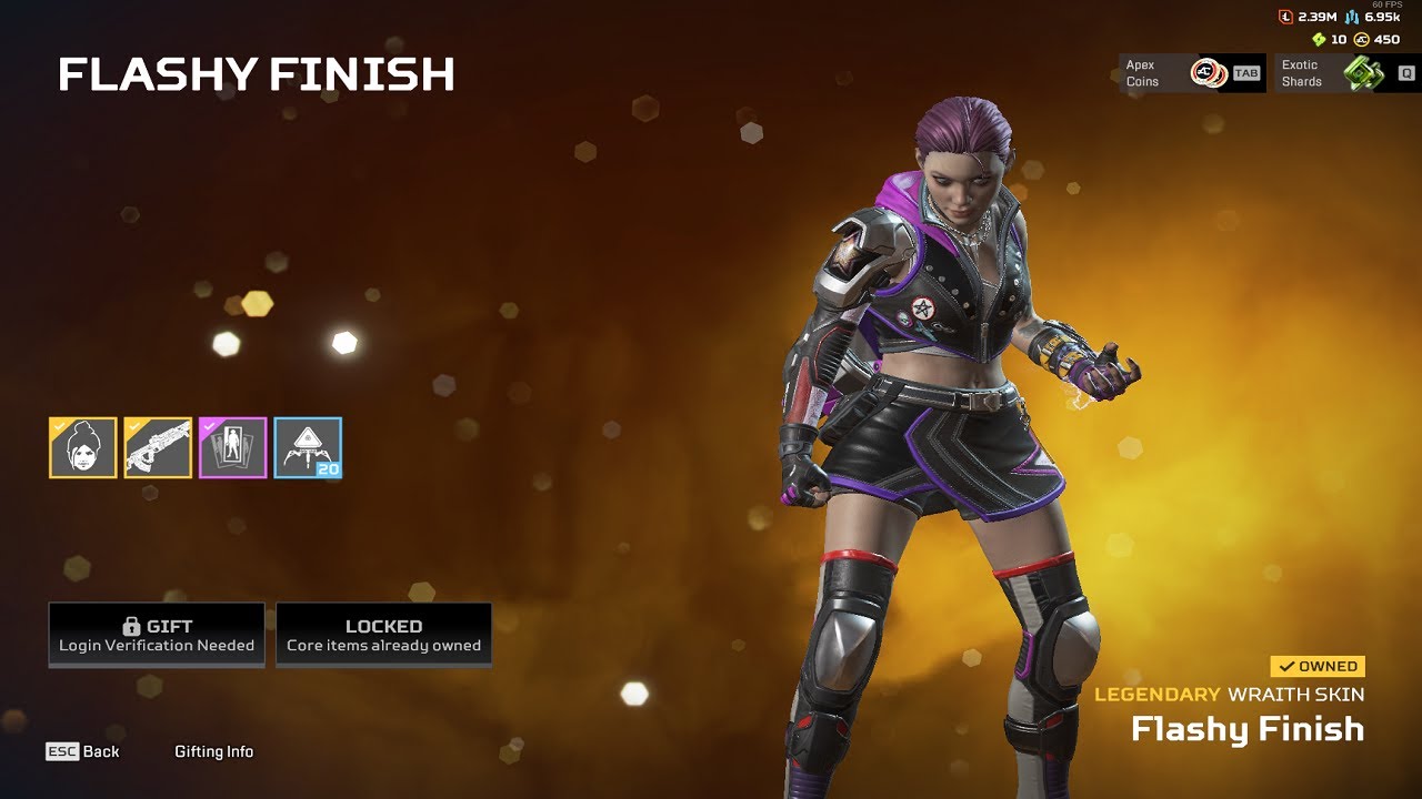 MOVEMENT PLAYER UNLOCKS FLASHY FINISH WRAITH SKIN... - YouTube