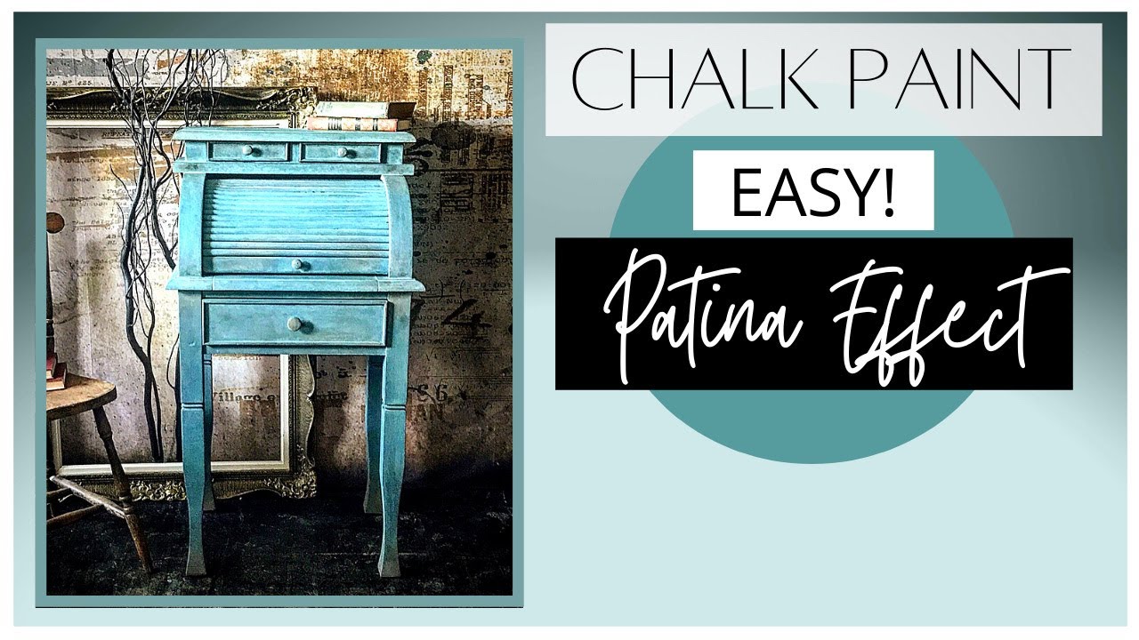 Chalk Painting furniture a Patina Effect (Verdigris) using Ragging ...