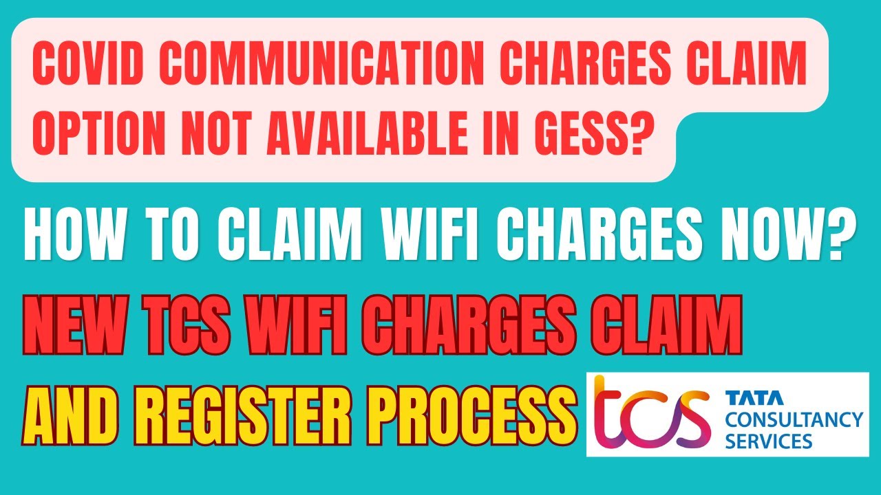 How to claim mobile and WIFI Charges in TCS? New Process - YouTube