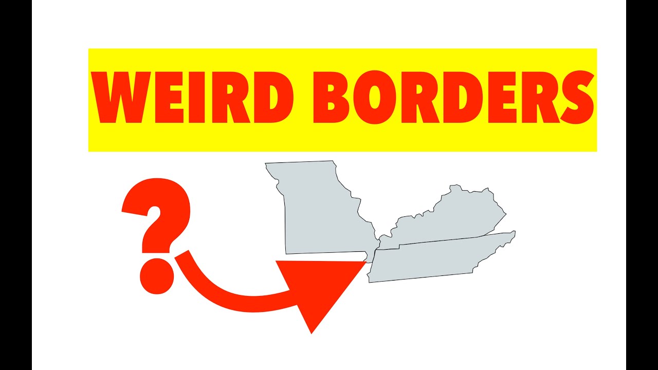 Weird Borders at US Tri-State Points - YouTube
