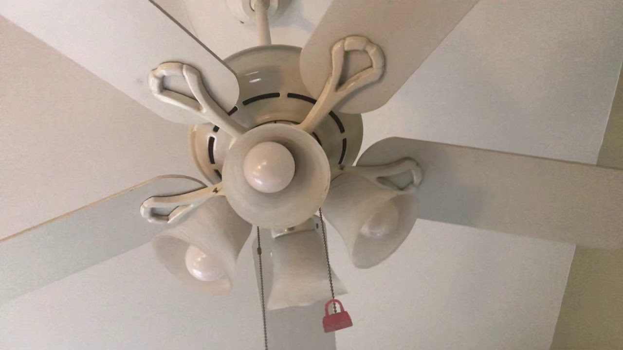 52” hunter Augusta iii ceiling fan (no commentary) - YouTube