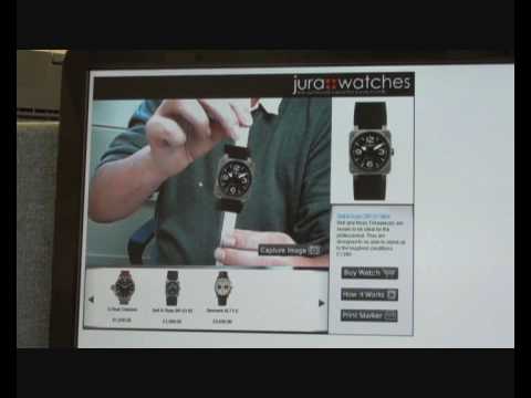 Try a watch on with augmented reality virtual watch - YouTube