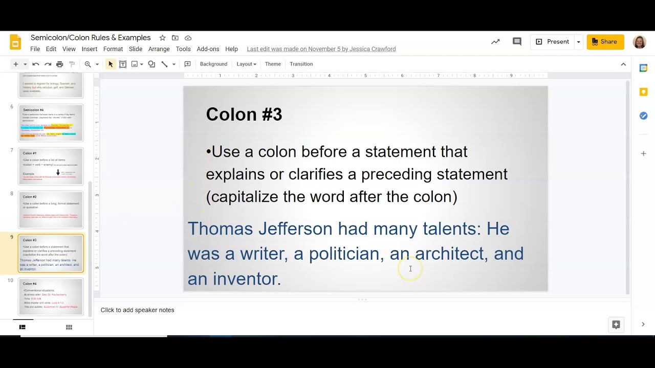 Colon Rules - YouTube