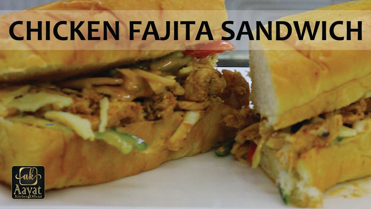 Subway Style Chicken Fajita Sandwich - YouTube