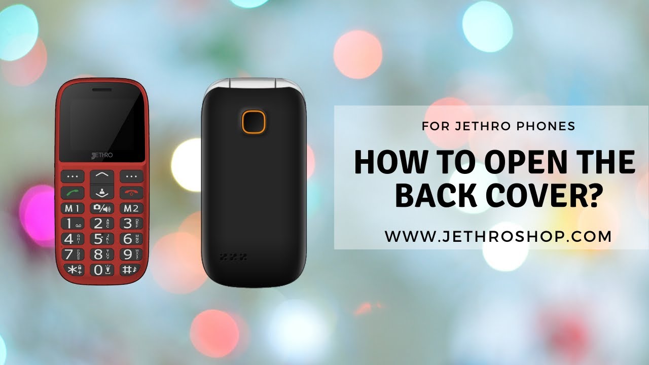 How to Open The Back Cover on Jethro Phones - YouTube