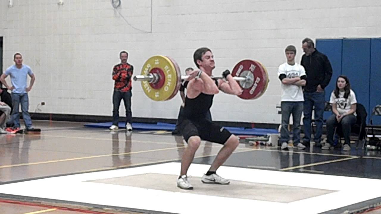 Dan Juul clean & jerk 110 kilos, MN state 2012 - YouTube