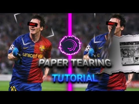Paper tearing effect tutorial on alight motion - YouTube