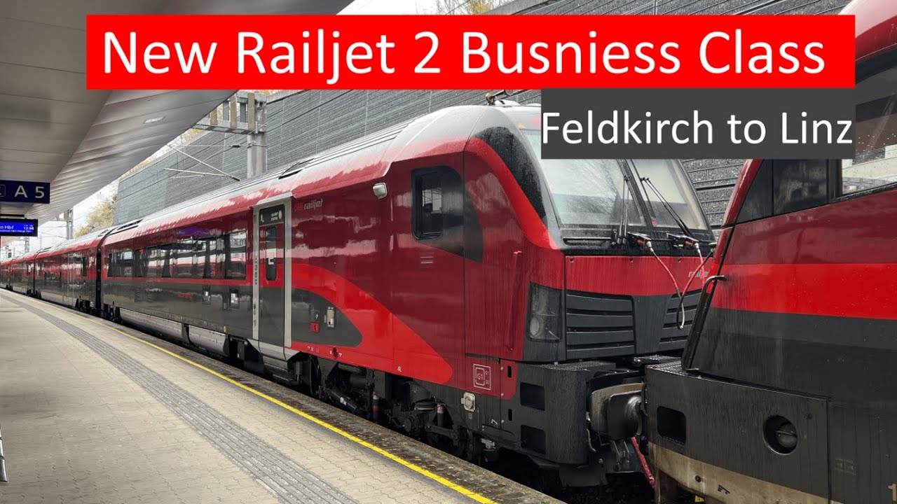 TRIP REPORT | ÖBB Railjet 2 | Feldkirch to Linz | Business Class - YouTube
