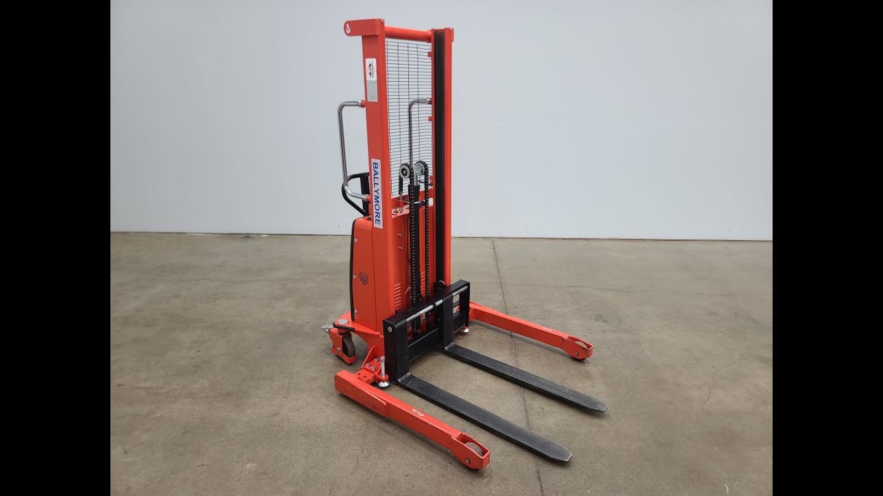 2020 Ballymore BALLYPAL-22AG-63 2200 lb Electric Walkie Stacker - YouTube