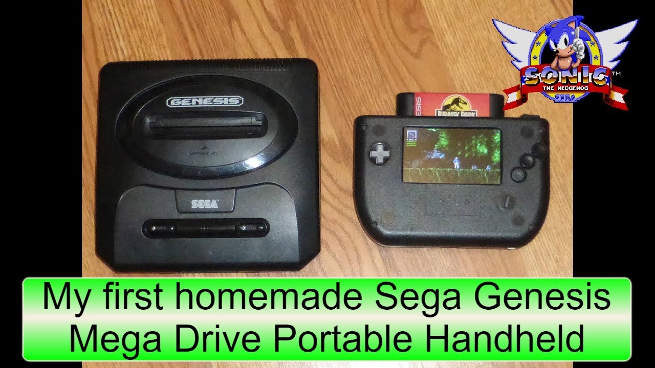 Very COOL My First Home Made Sega Genesis Mega Drive Portable Handheld ...