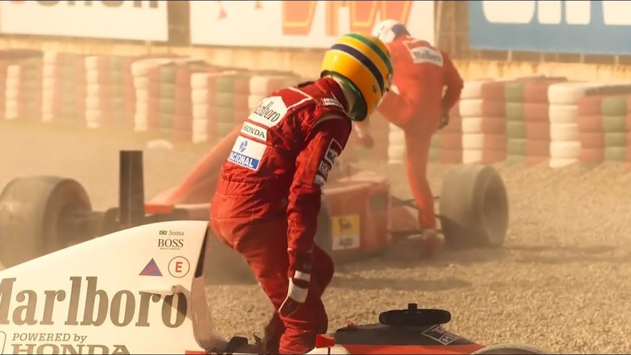 Ayrton Senna VS Alain Prost Crash Scene - Senna (2024) - YouTube