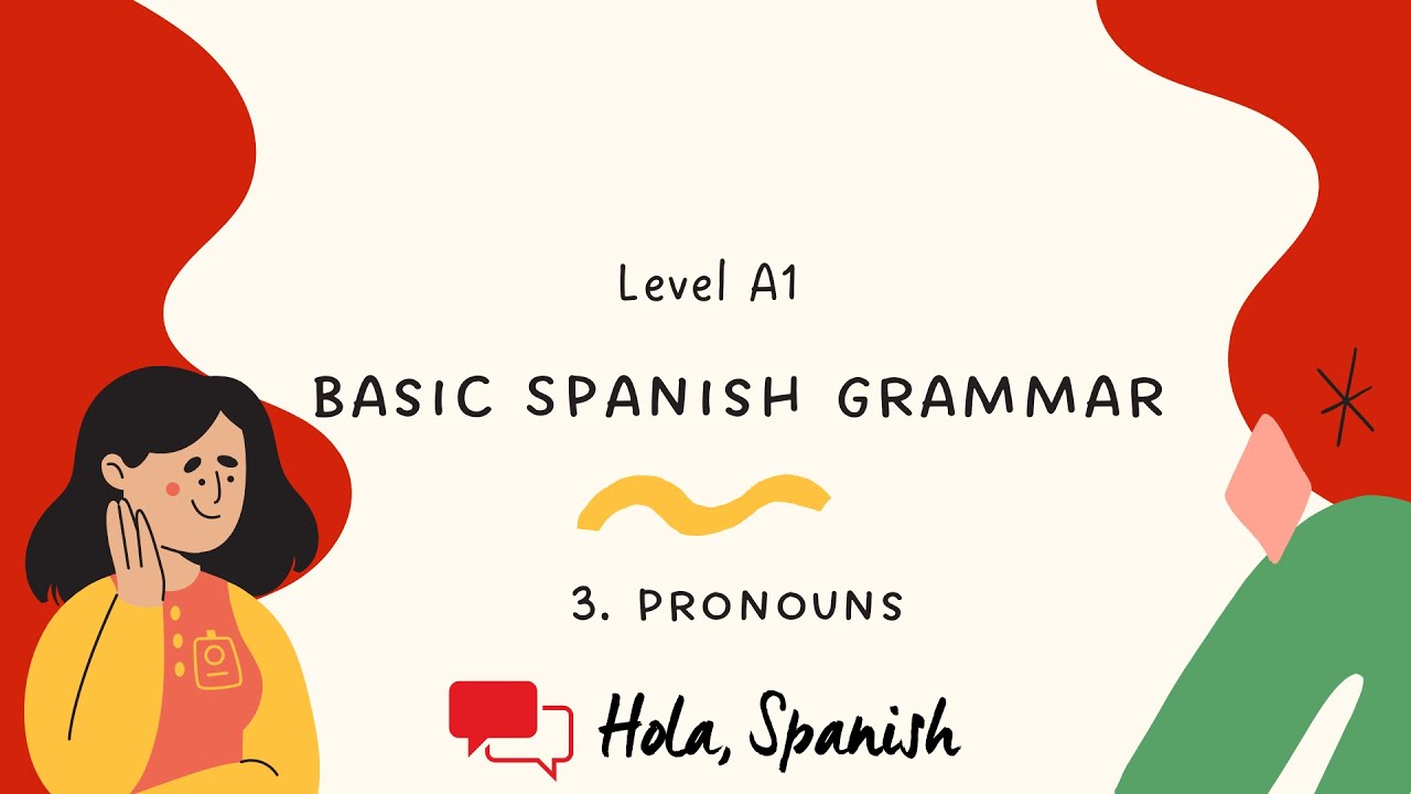BASIC SPANISH GRAMMAR. Level A1. Topic 3. Pronouns (with voice) - YouTube