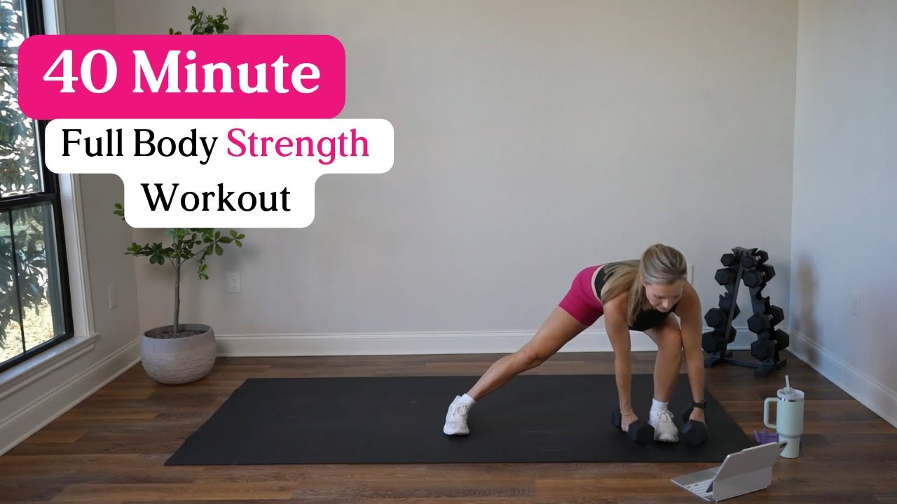 40 MIN FULL BODY STRENGTH - Workout with Weights (Build Strength at ...