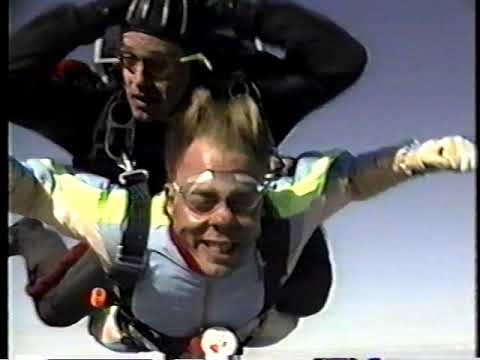 Tandem Freefall Skydive - 1990 - YouTube
