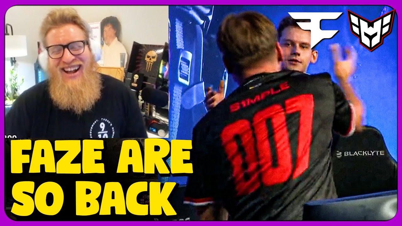 fl0m Reacts to FaZe s1mple MAJOR DEBUT | FaZe Clan vs Heroic | BLAST.tv ...