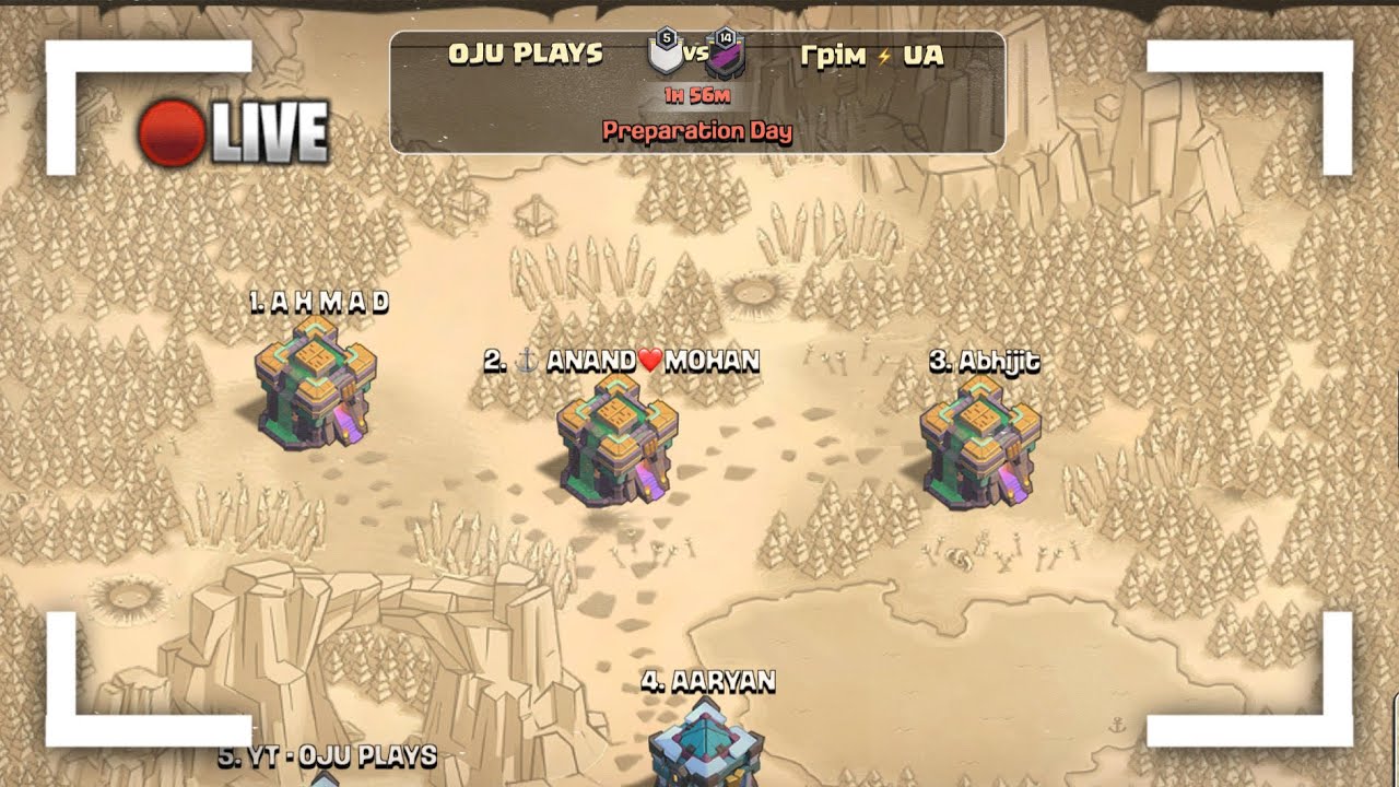 🔴 Clash of Clans Live Stream - 40 vs 40 Clan War | Base Visit ...