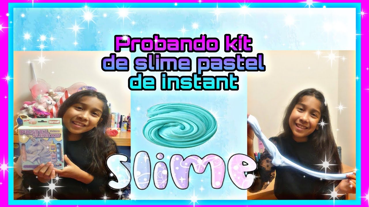 Probando Kit de slime pastel de instant - YouTube