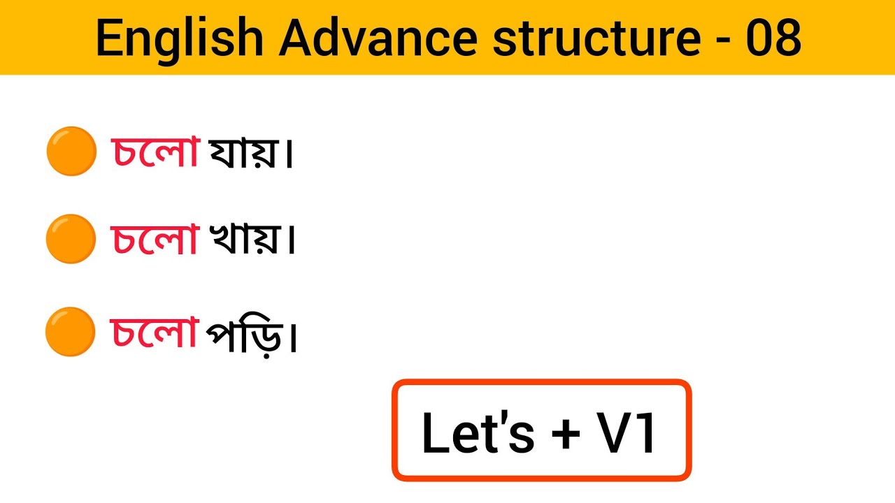 Advance English structure 08 || keep learning || @LearningTubee - YouTube