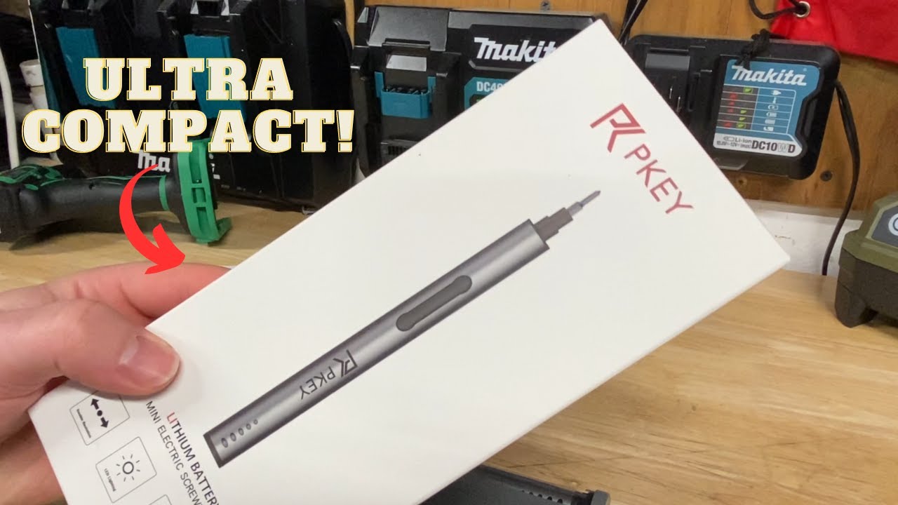 PKEY Mini Cordless Electric Screwdriver REVIEW| ULTRA COMPACT! - YouTube