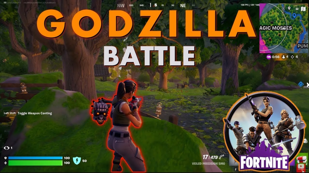 Fortnite Godzilla Battle Royale VICTORY! - YouTube