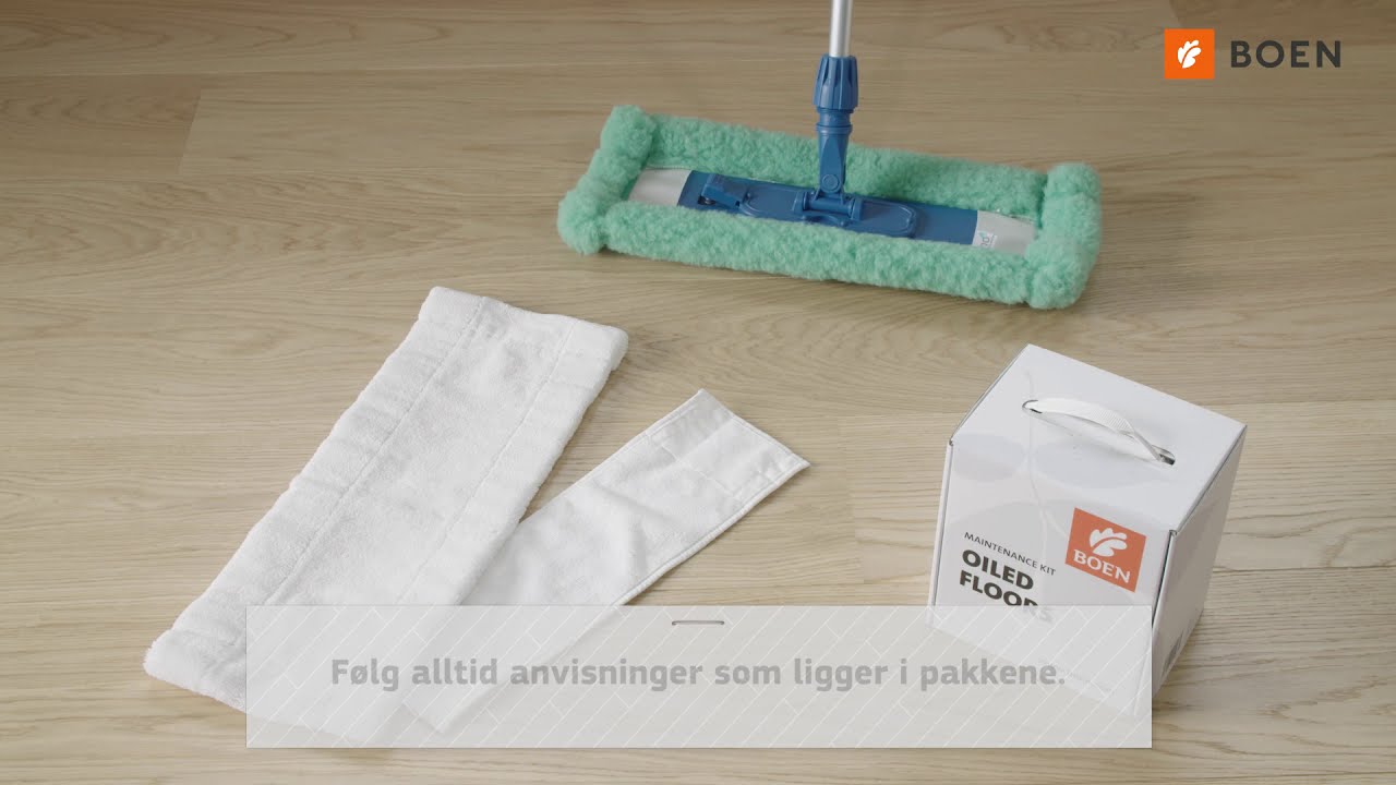 BOEN - Vask og vedlikehold av oljet parkettgulv - YouTube