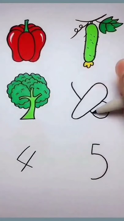 Number drawing | Easy number drawing | How to draw pictures using ...