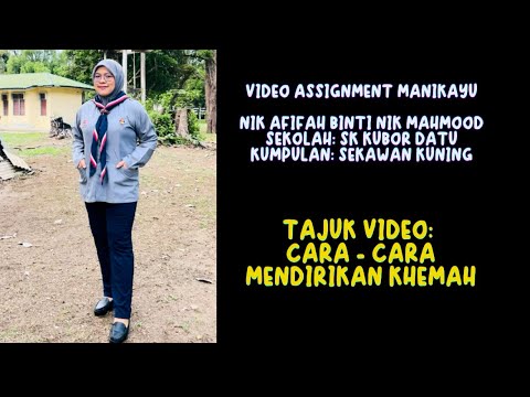 CARA-CARA MENDIRIKAN KHEMAH (PENGAKAP) - CIKGU NIK - YouTube