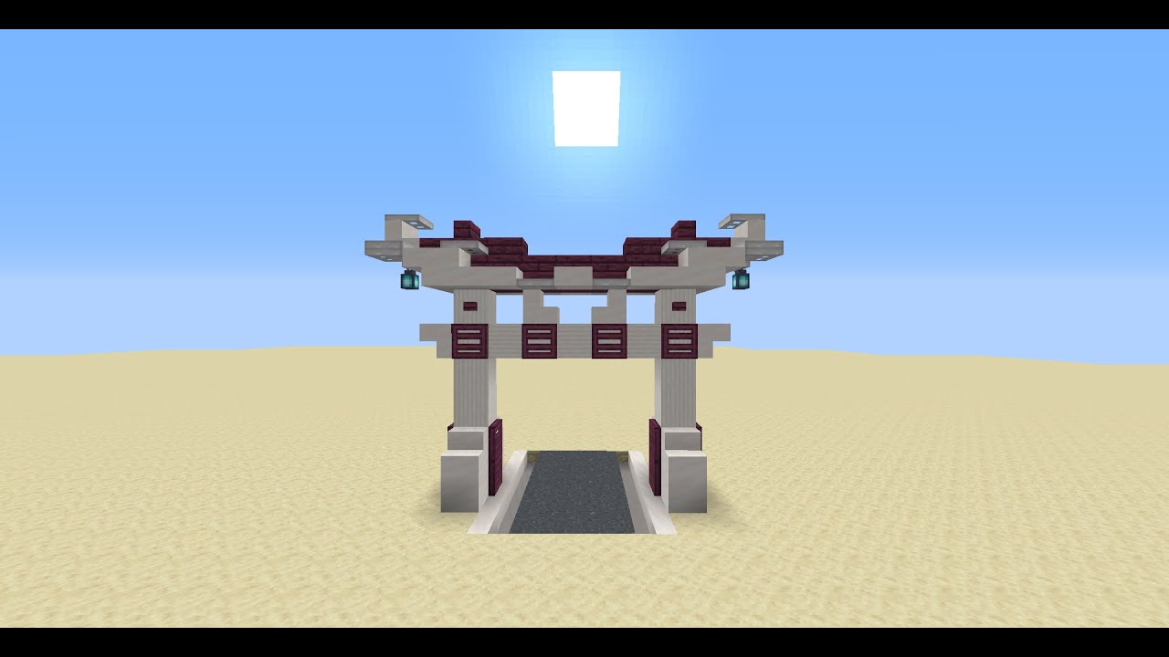 Minecraft Arch build tutorial - YouTube