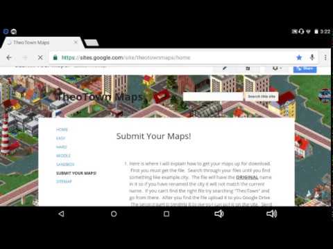 HOW TO PUT YOUR THEOTOWN CITIES UP FOR DOWNLOAD - YouTube