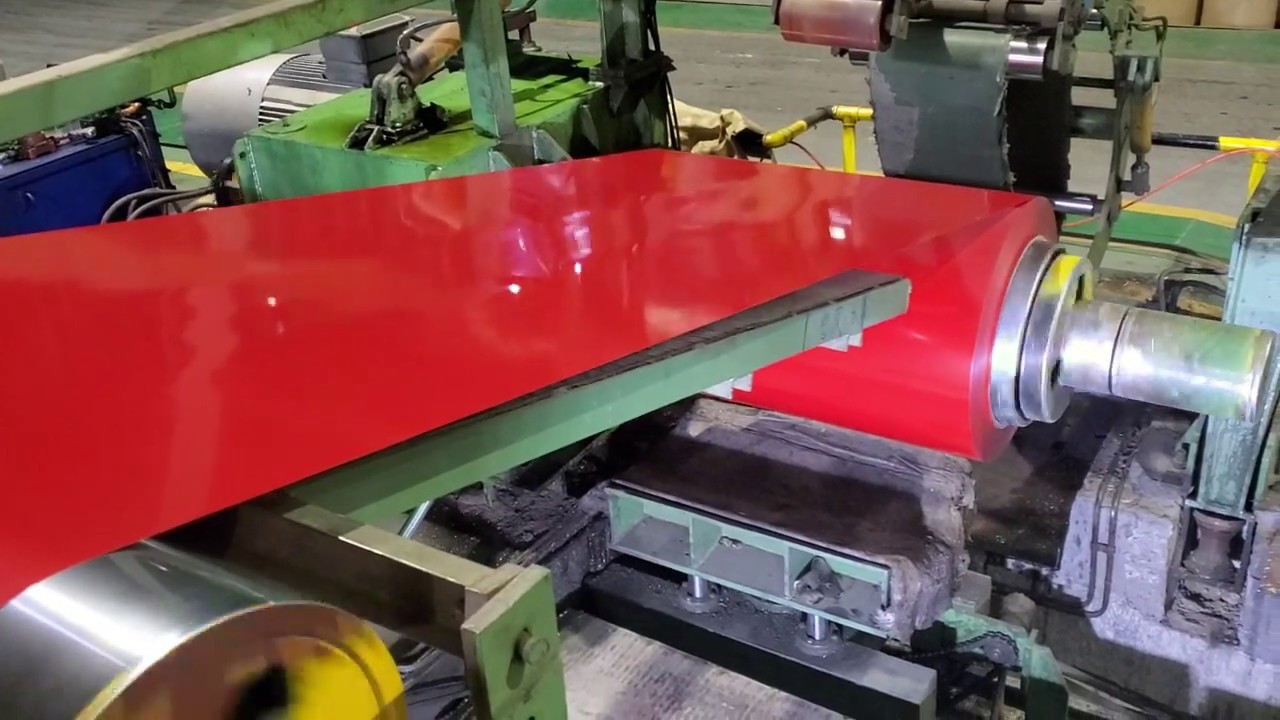 Red Color Prepainted Galvanized Steel Sheet in Coils - YouTube