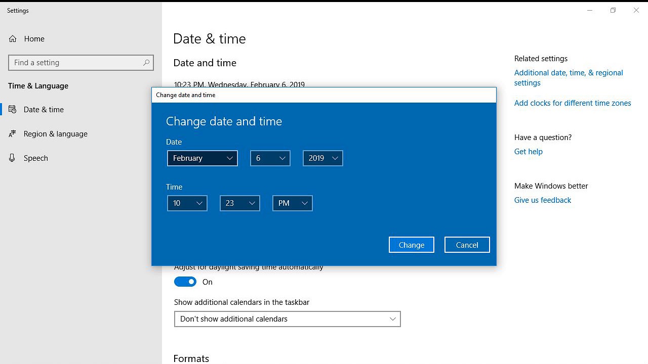 How To Technology: Time and Date (Windows 10) - YouTube