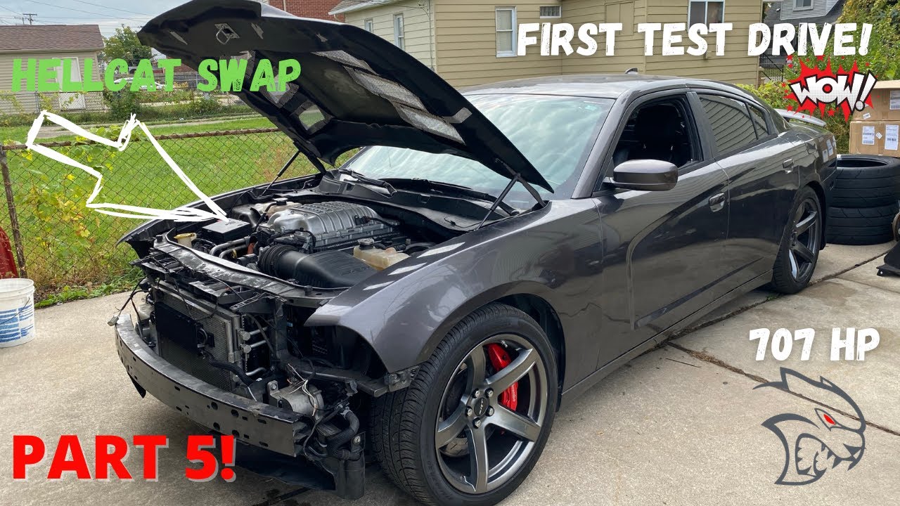 BUILDING A 2ND GEN HELLCAT CHARGER PART 5 (HOW-TO) + FIRST TEST DRIVE ...