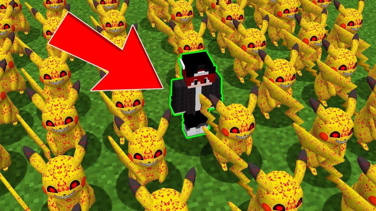 Qual o Pikachu.EXE Verdadeiro no Minecraft Pixelmon - YouTube