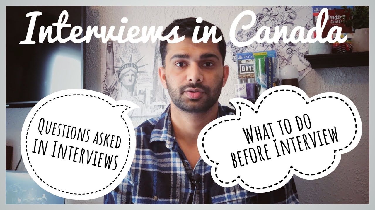 Questions asked in Job interviews in Canada - YouTube