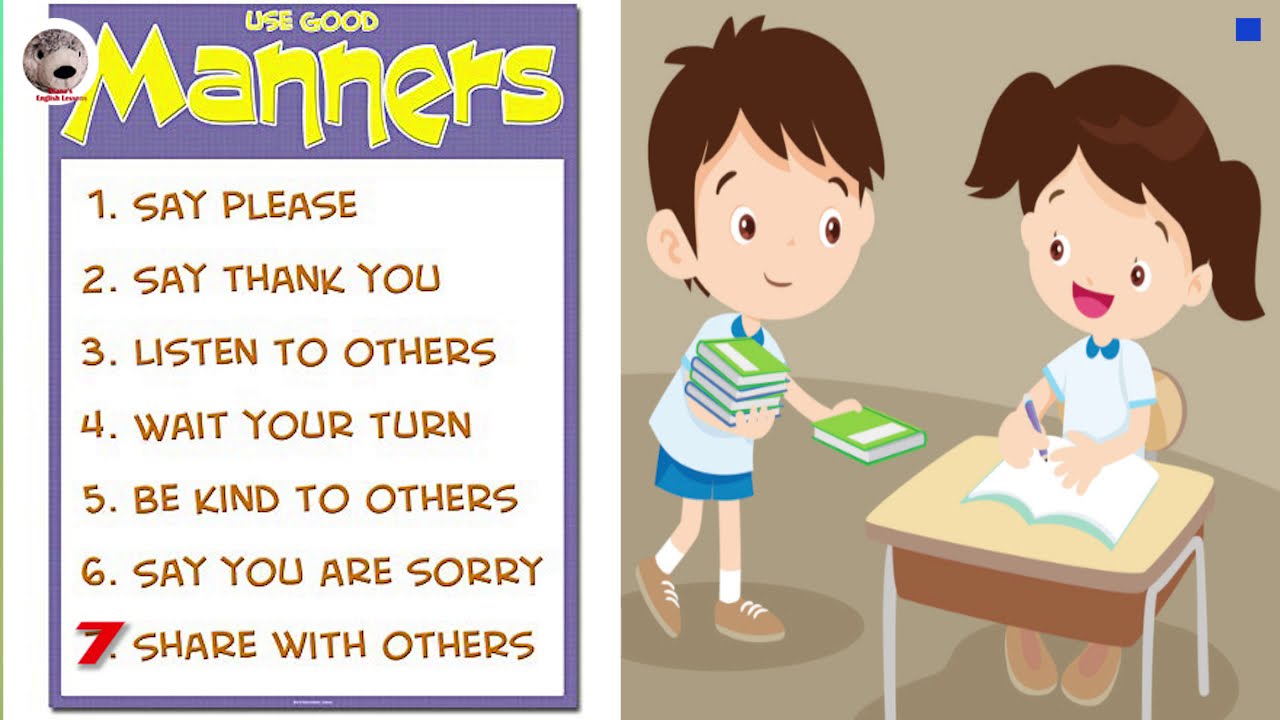 Good Manners Speaking Writing n English for Kids Хорошие манеры - YouTube