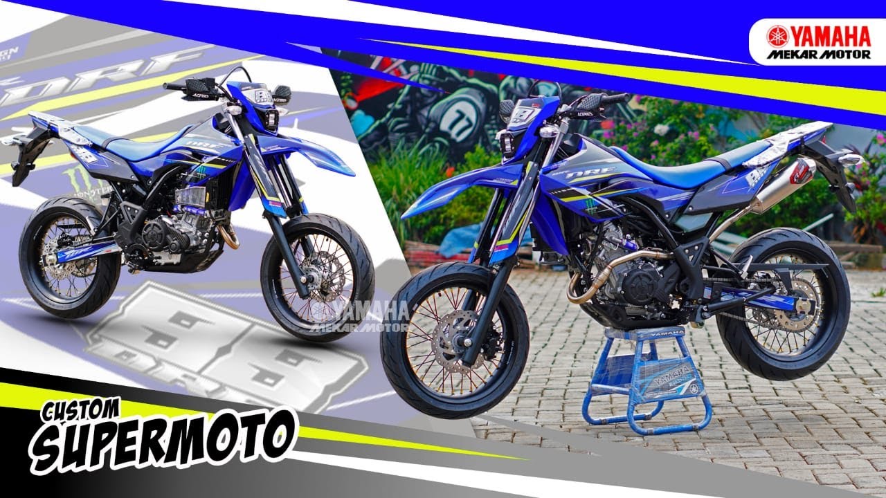 SUPERMOTO CUSTOM! YAMAHA WR155R TAMPIL BERBEDA - YouTube